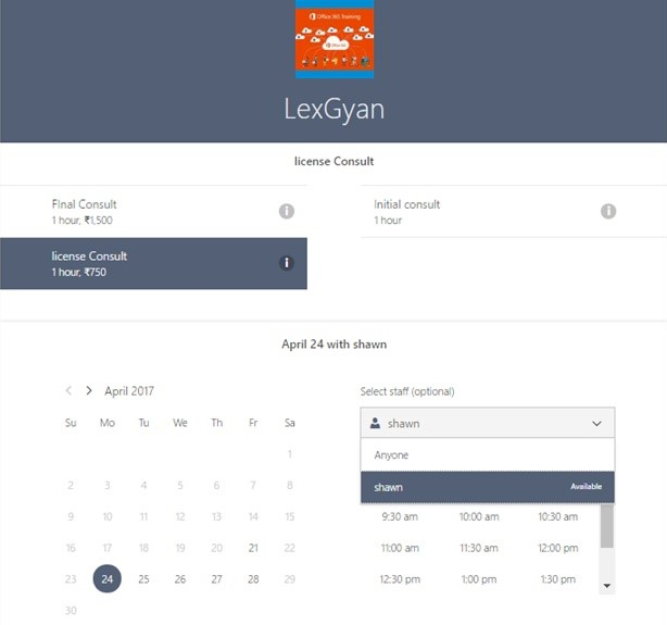 Booking — TechGyan - Cloud Changes Everything